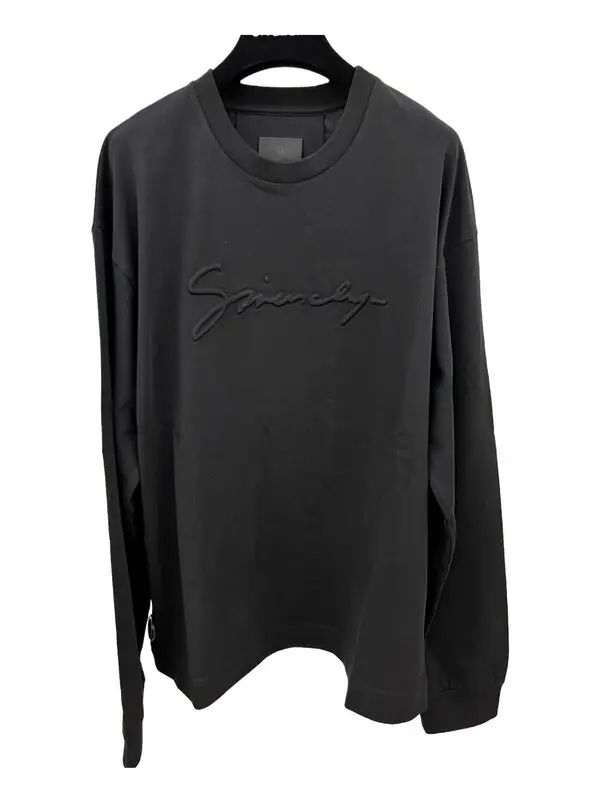 Givenchy Crewneck Long Sleeve T-shirt - Black