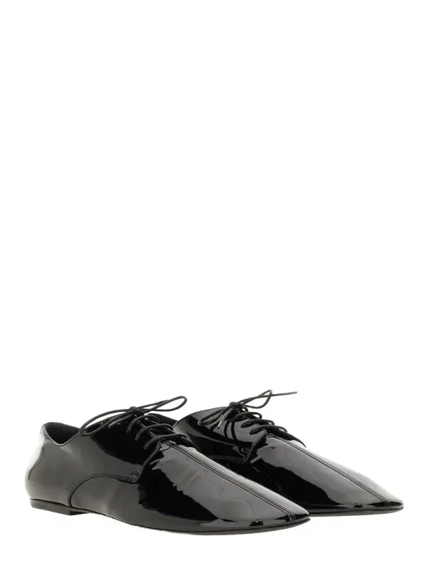 Dries Van Noten Shiny Lace-up Derby Shoes - Black