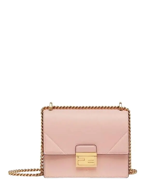 Fendi Kan U Small Shoulder Bag - Nude