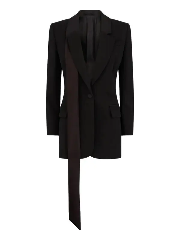 Attico Single-breasted Tailored Blazer - Black