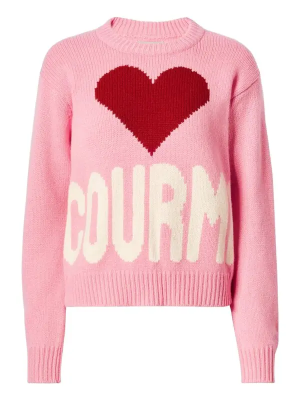 MC2 SAINT BARTH Kila Courma Heart Knit Sweater - Pink