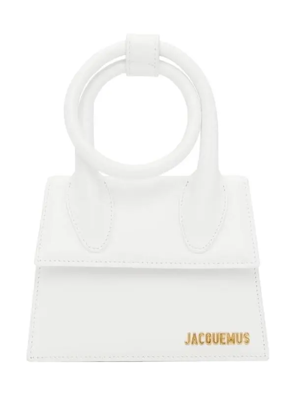 Jacquemus Le Chiquito Noeud Coiled Handbag - White