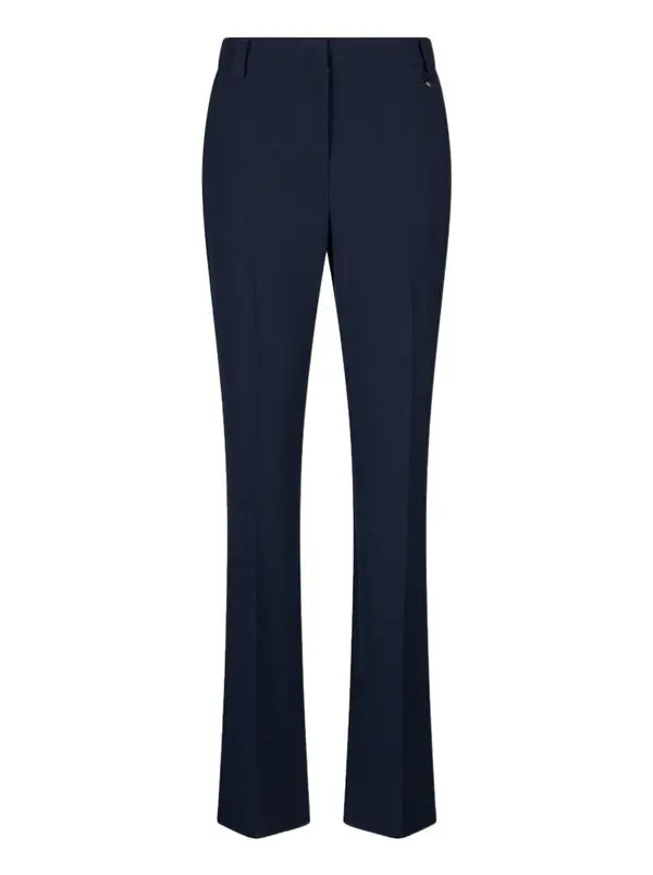 Liu Jo Flared Cady Crepe Trousers - Blue