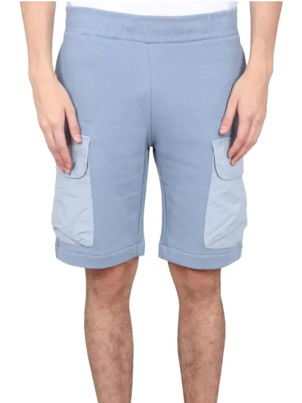 Paul Smith Logo Embroidered Cargo Shorts - Blue