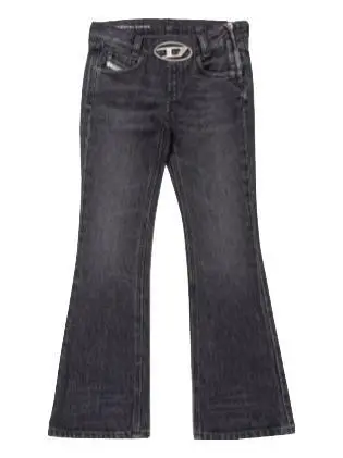 DIESEL® Belt-loop Flared Jeans - Black