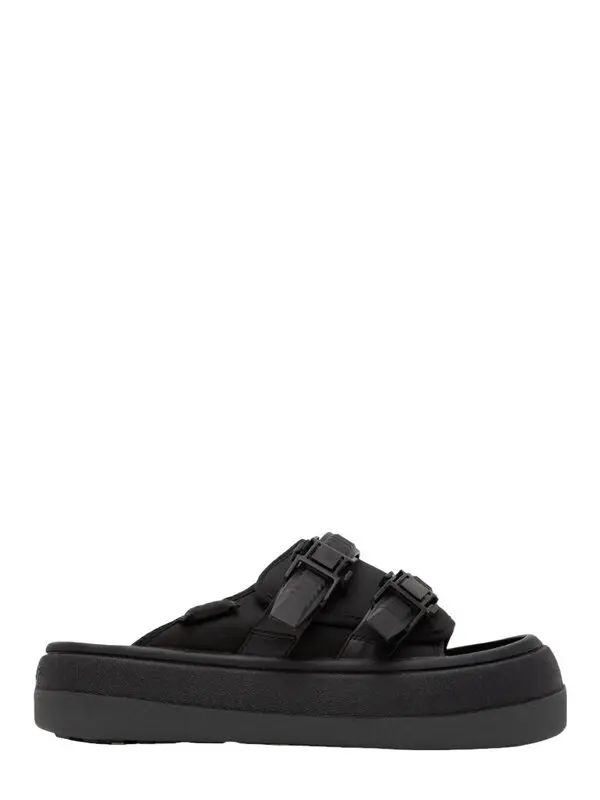 Eytys Logo Buckled Slides - Black