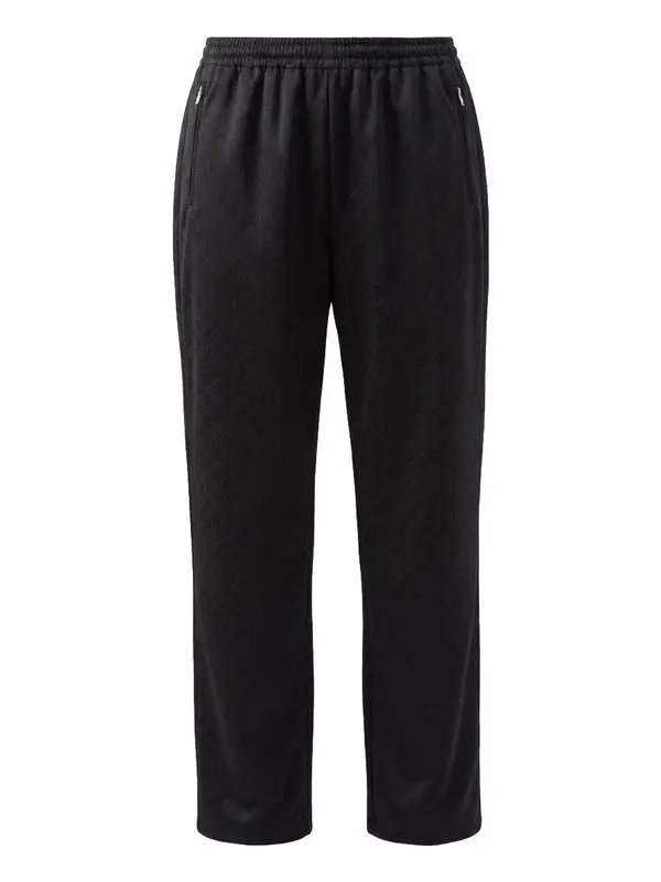 Gucci Gg Jersey Jacquard Leisure Pants - Black