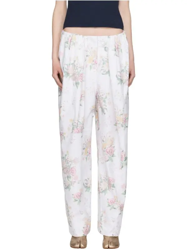 OPEN YY Floral Gather Trousers - Multi-color