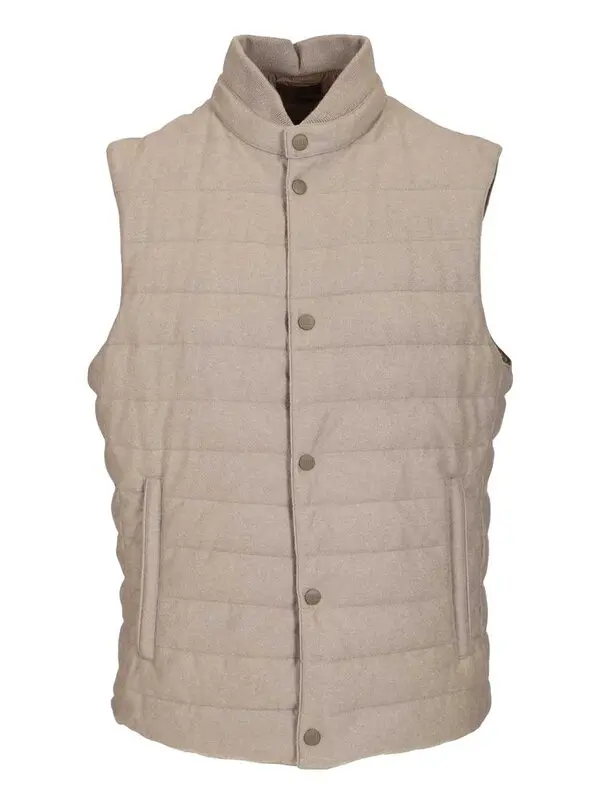 Fedeli Corvara Quilted Gilet - Nude