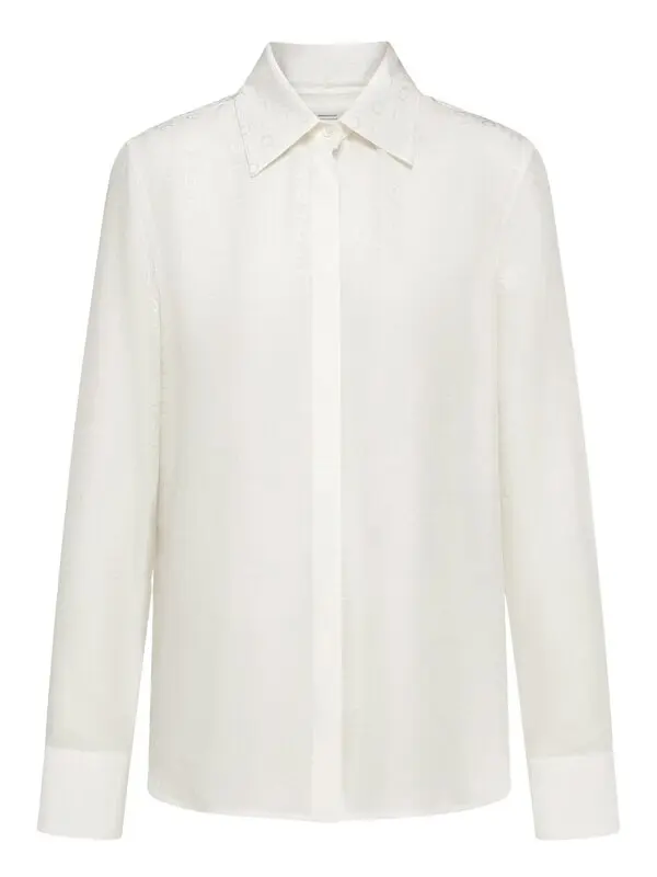 FERRAGAMO Gancini Print Shirt - Mascarpone