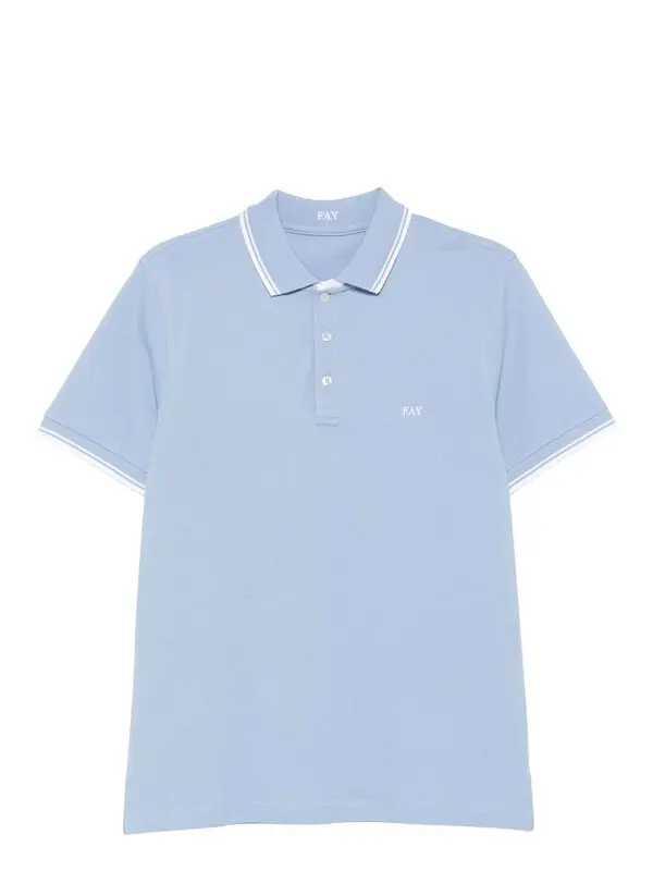 FAY Classic Polo Shirt - Blue