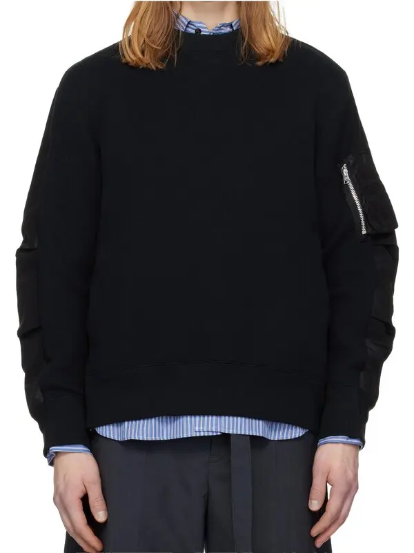 Sacai Sponge Pullover - Black