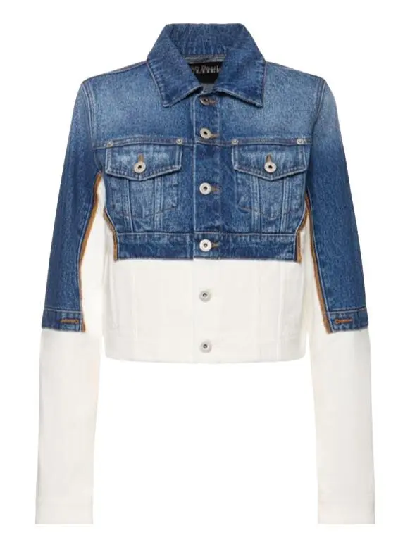 JEAN PAUL GAULTIER Single-breasted Denim Jacket - Blue