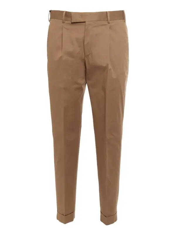 PT TORINO Tailored Pleated Pants - Brown