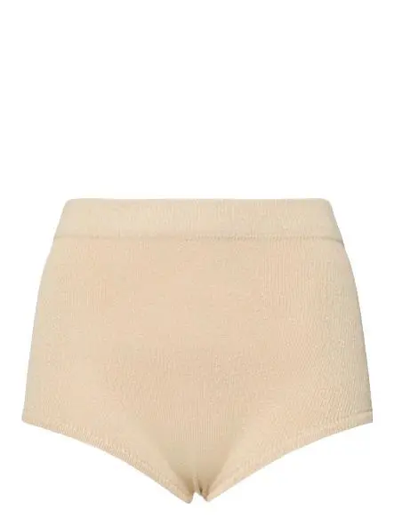 ENTIRE STUDIOS Ribbed Knit Shorts - Nude