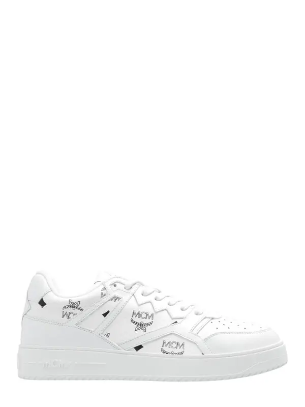 Mcm Neo Derby Visetos Sneakers - White