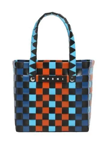 Marni Logo Woven Handbag - Black