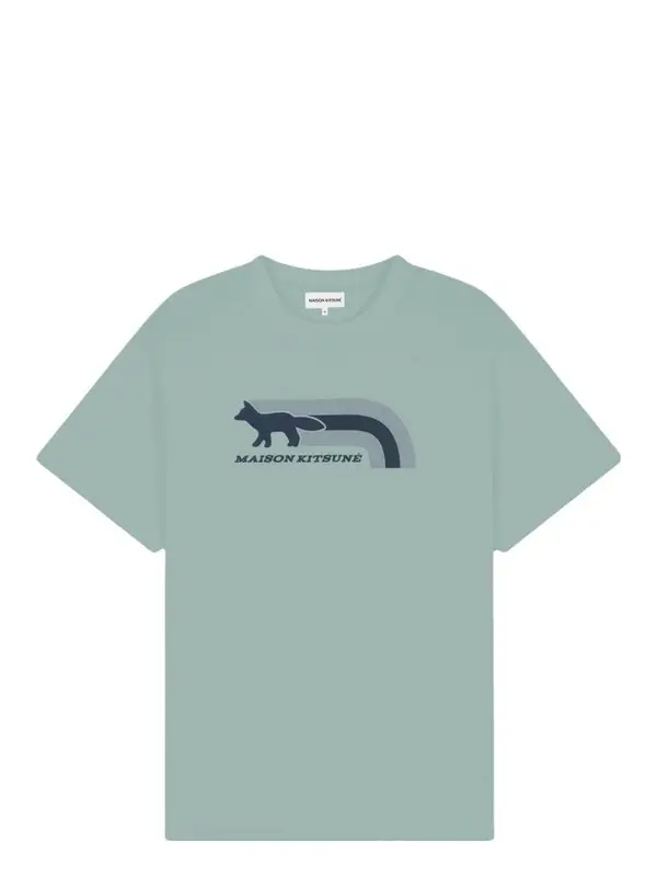 Maison Kitsuné Fox Motif Crewneck T-shirt - Gray