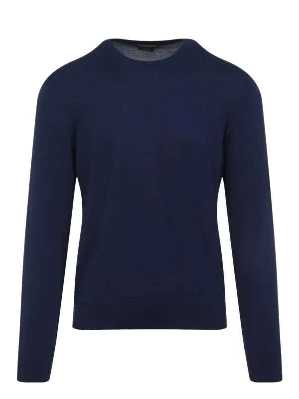 TOM FORD Knitted Jumper - Midnight Blue