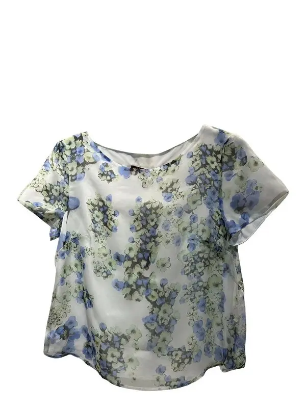 Max Mara Short Sleeve Printed Shirt - Gray