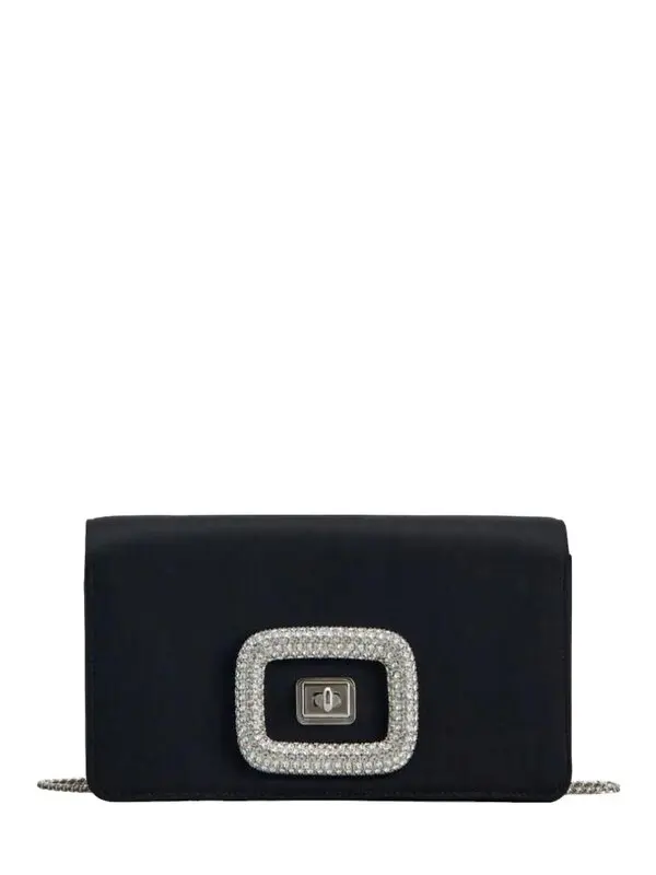 ROGER VIVIER Mini Choc Jewel Crossbody Bag - Black