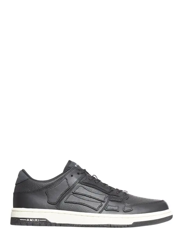 Amiri Low-top Paneled Lace-up Sneakers - Black