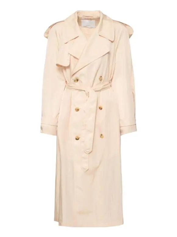 Wardrobe.NYC Long Sleeve Belted Windbreaker - Hazel