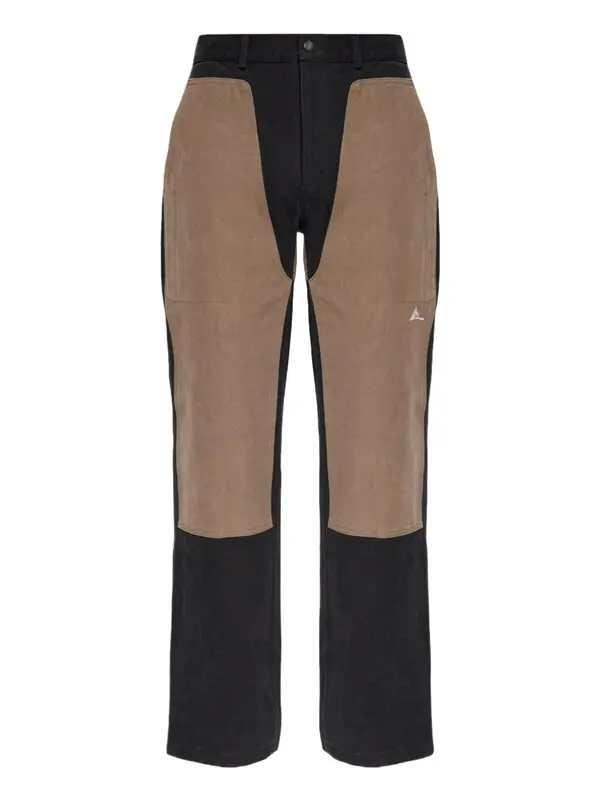 ROA Paneled Double-knee Trousers - Brown