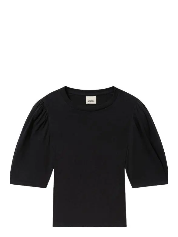Isabel Marant Étoile Maeliss T-shirt With Puff Sleeves - Black