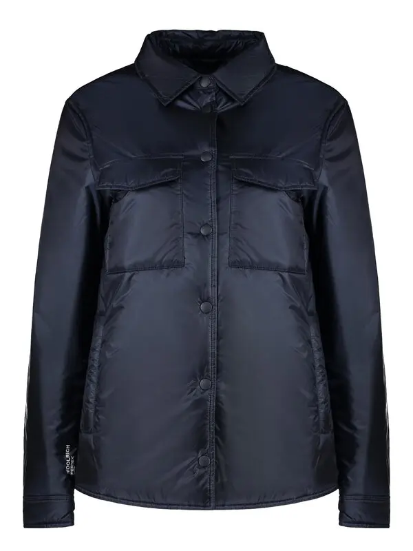 Woolrich Long-sleeved Padded Overshirt - Black
