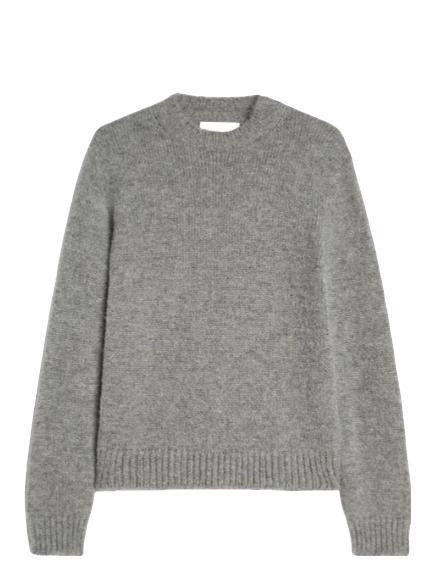 JIL SANDER Midweight Crew-neck Jumper - Light Grey