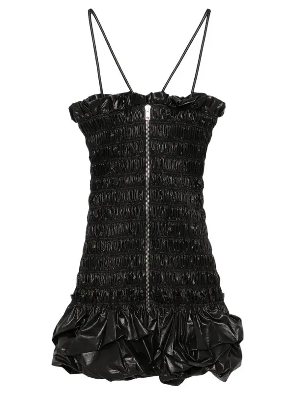 Isabel Marant Étoile Mini Dress With Frilled Details - Black