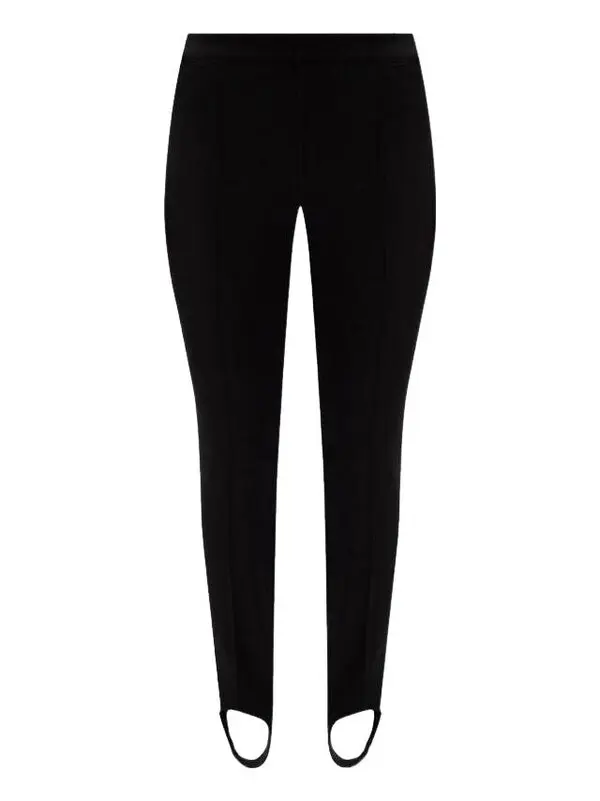 Moncler High-waisted Stirrup Skinny Trousers - Black