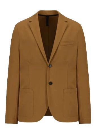 Harris Wharf London 2b. Blazer Diagonal Crafted With Loro Piana Fabric - Biscuit