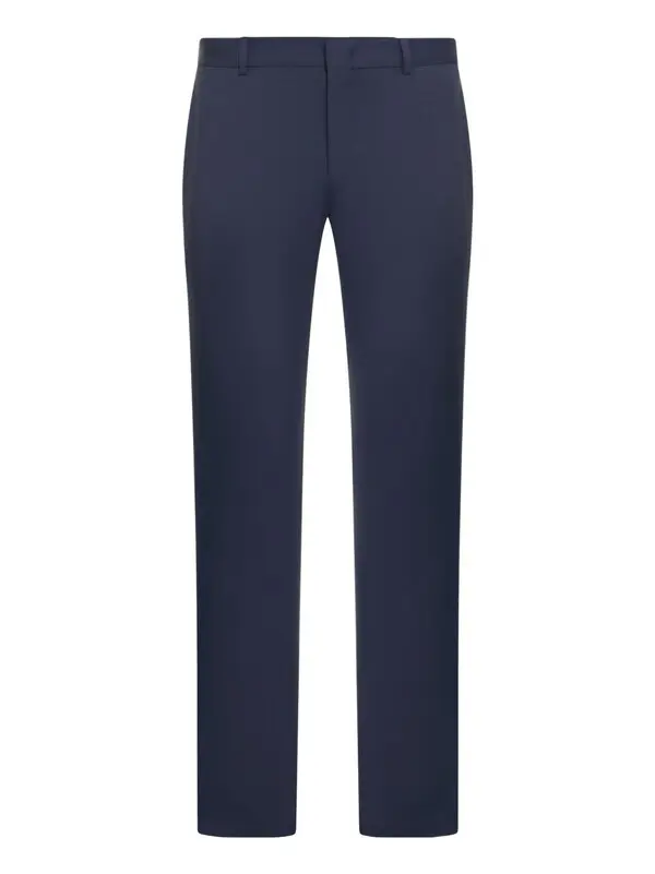 PT TORINO Tailored Slacks With Belt Loops - Navy