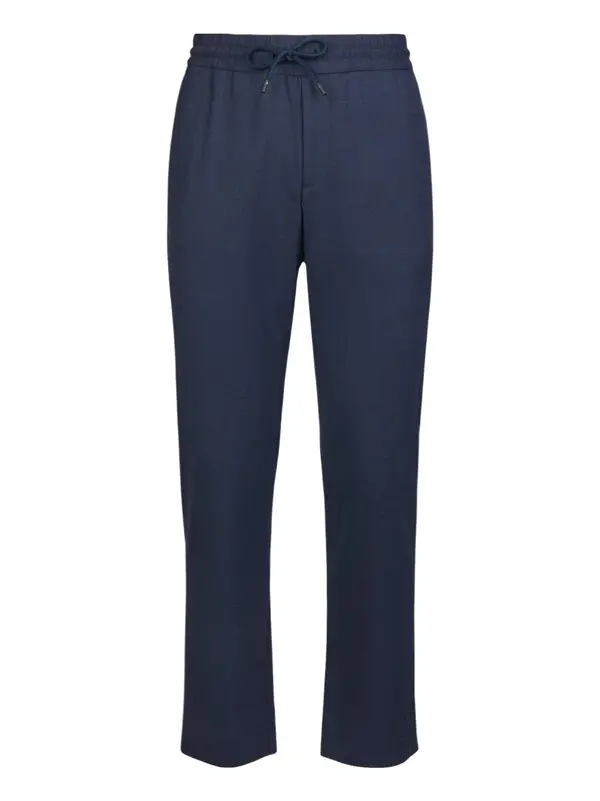 Sease Drawstring Wool Pants - Navy Blue