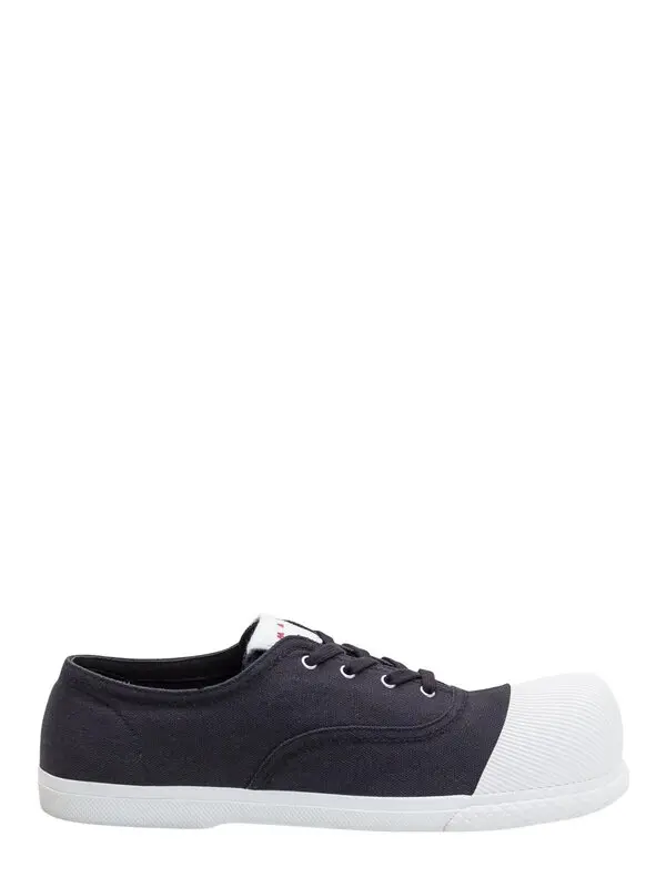 Marni Logo Printed Low-top Sneakers - Black