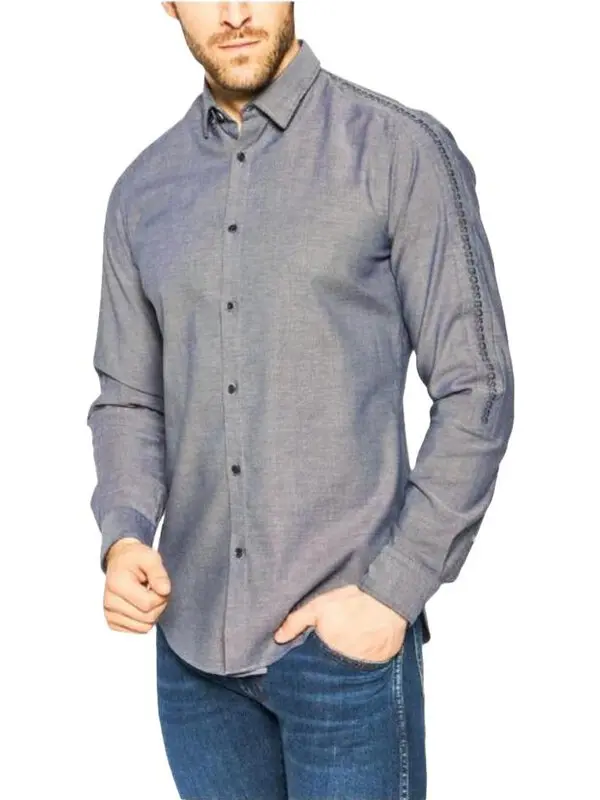 Hugo Boss Long-sleeved Shirt - Gray