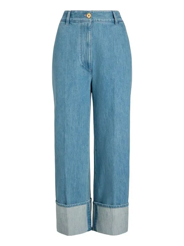 PATOU Belt-loop Jeans - Ice-blue