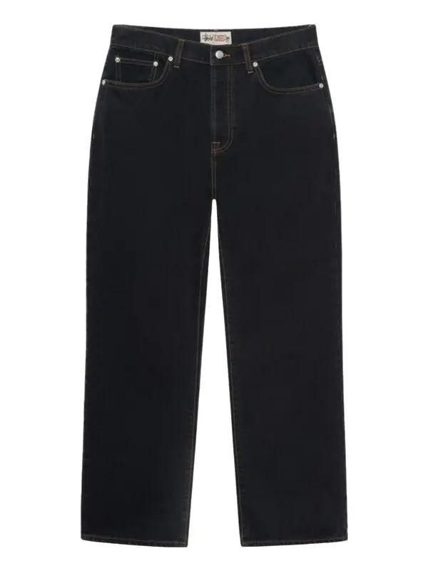 StÜssy Straight-leg Jeans - Washed Black