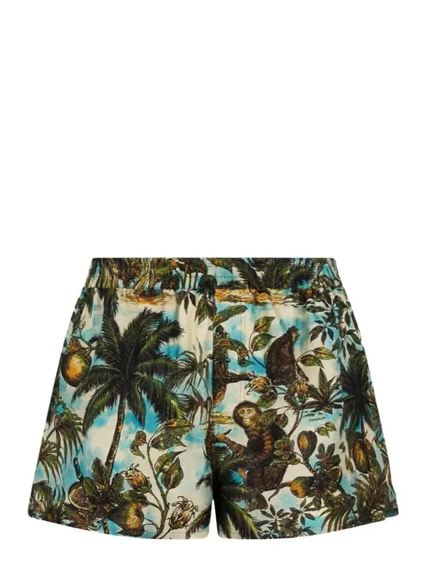 Dsquared2 Monkey Printed Pull-on Shorts - Fantasy