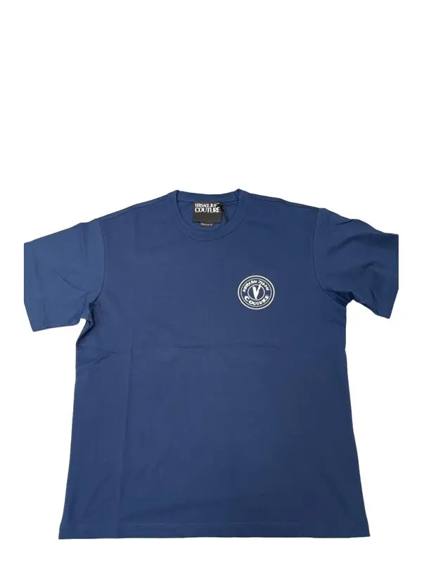 Versace Item O-neck Short-sleeved T-shirt - Blue