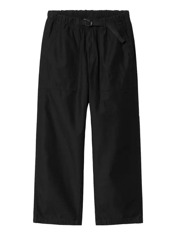 Carhartt Work In Progress Hayworth Mid-rise Tapered Belted Pants - Black