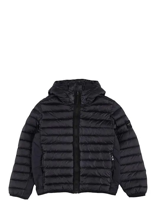 Stone Island Hooded Quilted Down Jacket - Blue