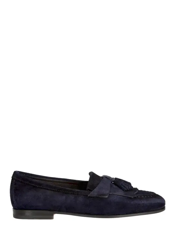 Santoni Andrea Penny Loafers - Black
