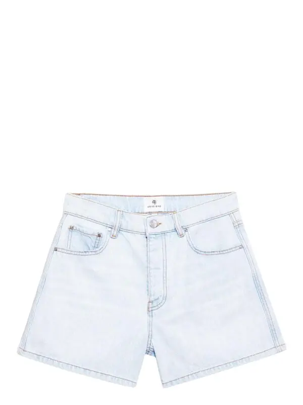 ANINE BING Dalton Denim Shorts - Washed Blue