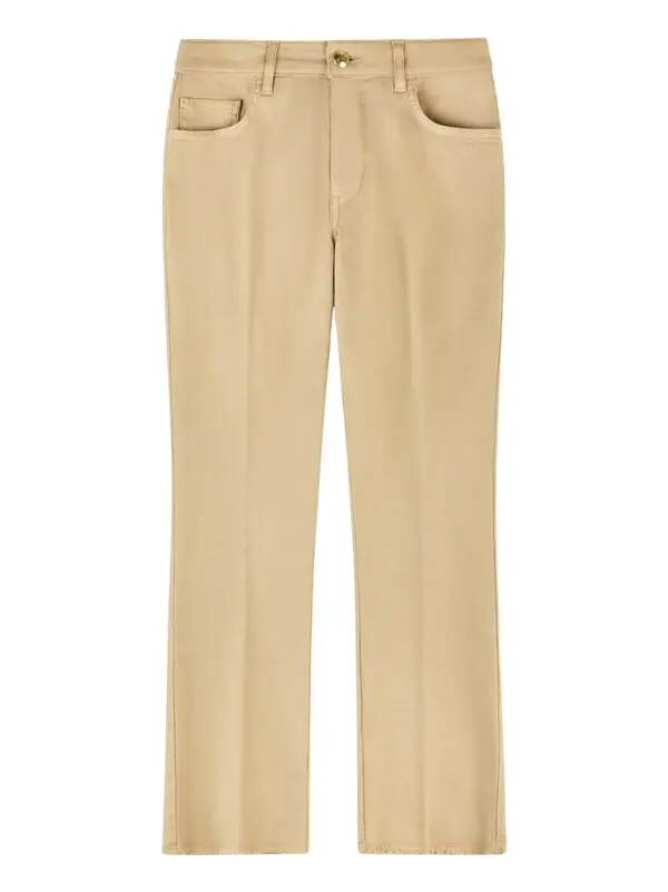 FAY Logo Patch 5-pocket Trousers - Beige
