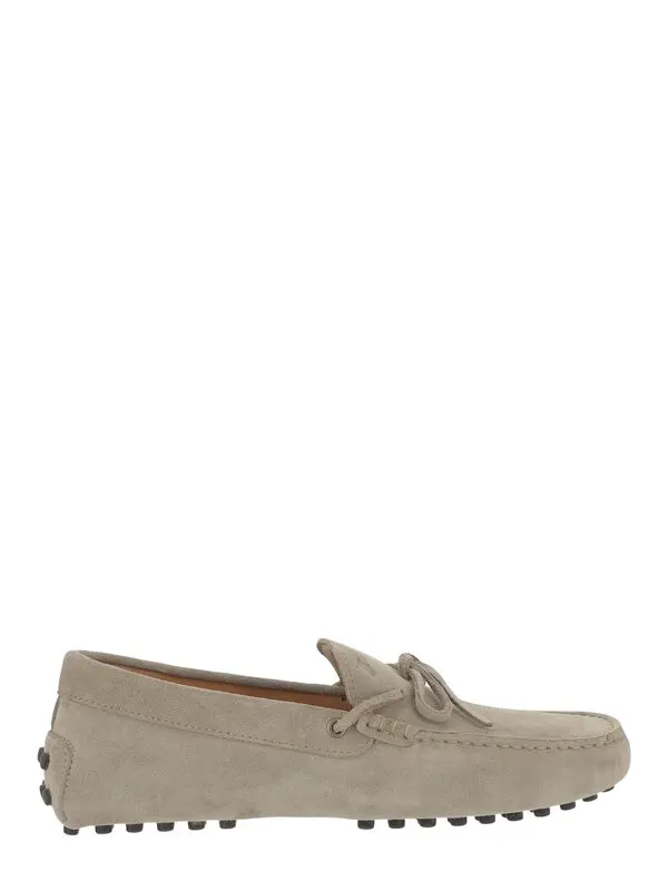 TOD'S Tie Detail Loafers - Nude