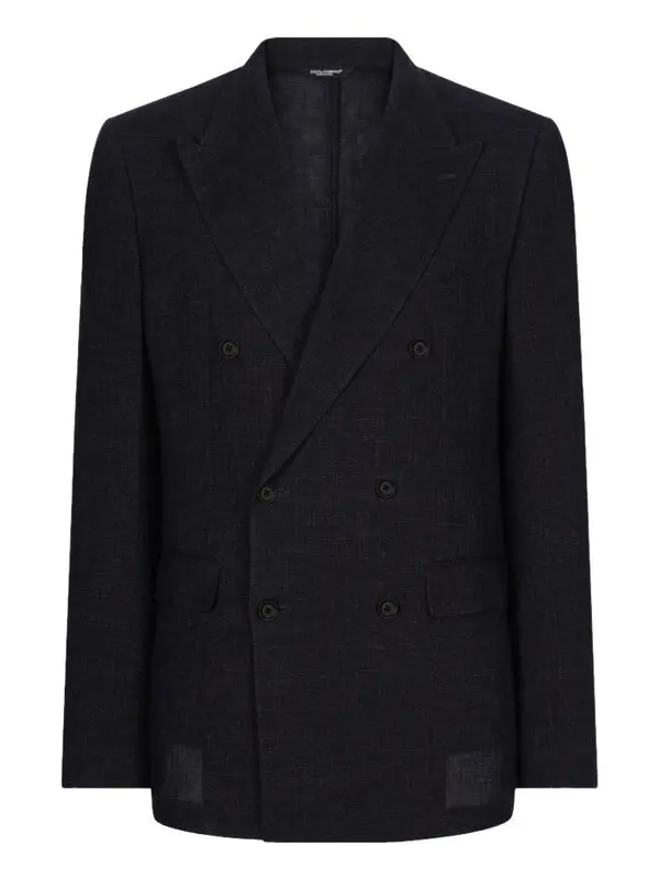 Dolce & Gabbana Dolce Gabbana Double-breasted Tailored Blazer - Black