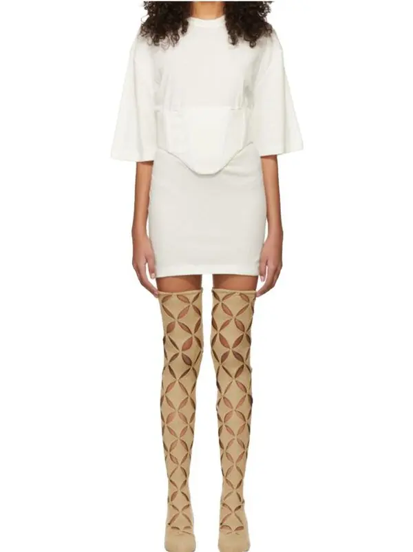 DION LEE Undercorset Dress - White